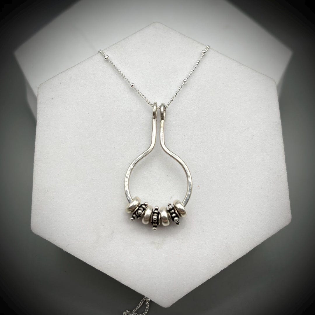 Fidget Spinner Necklace, Sterling Silver Fidget Spinner Pendant ...