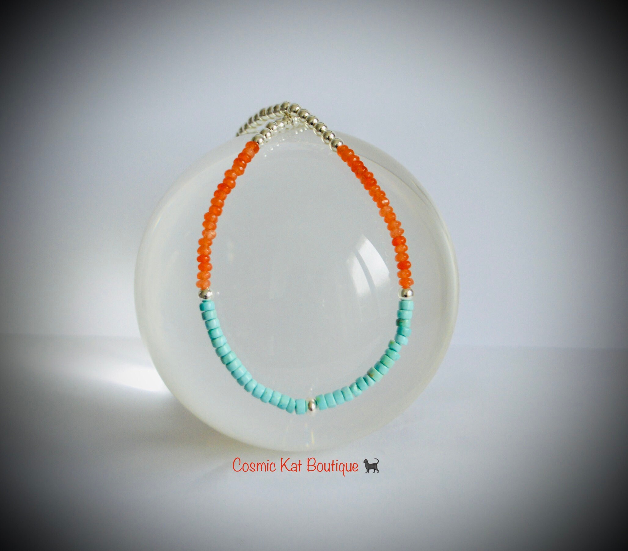 Turquesa natural cristal de jade naranja / piedra preciosa y | Etsy