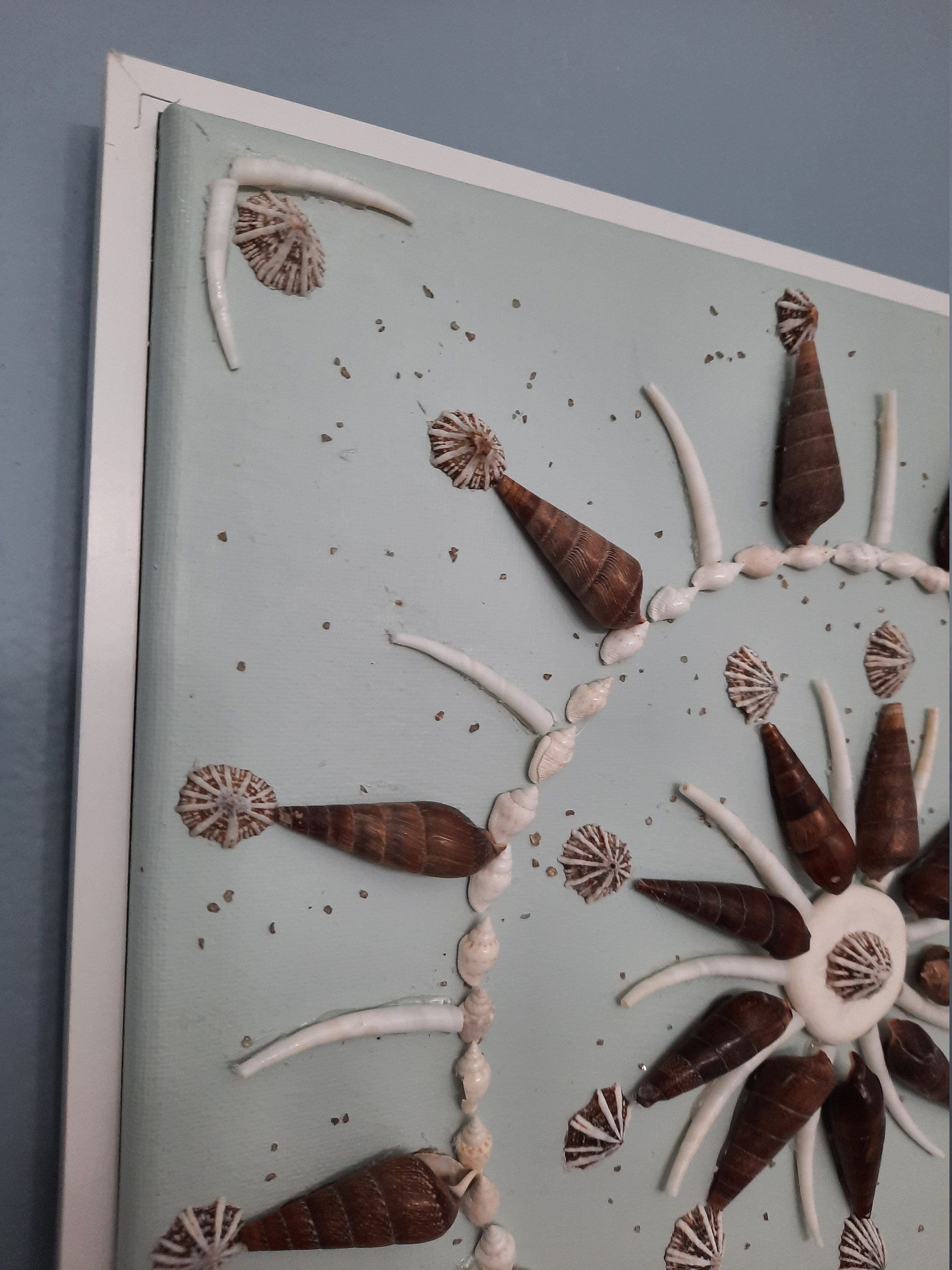 Handmade Seashell Mandala Wall Art, Coastal Decor - Etsy