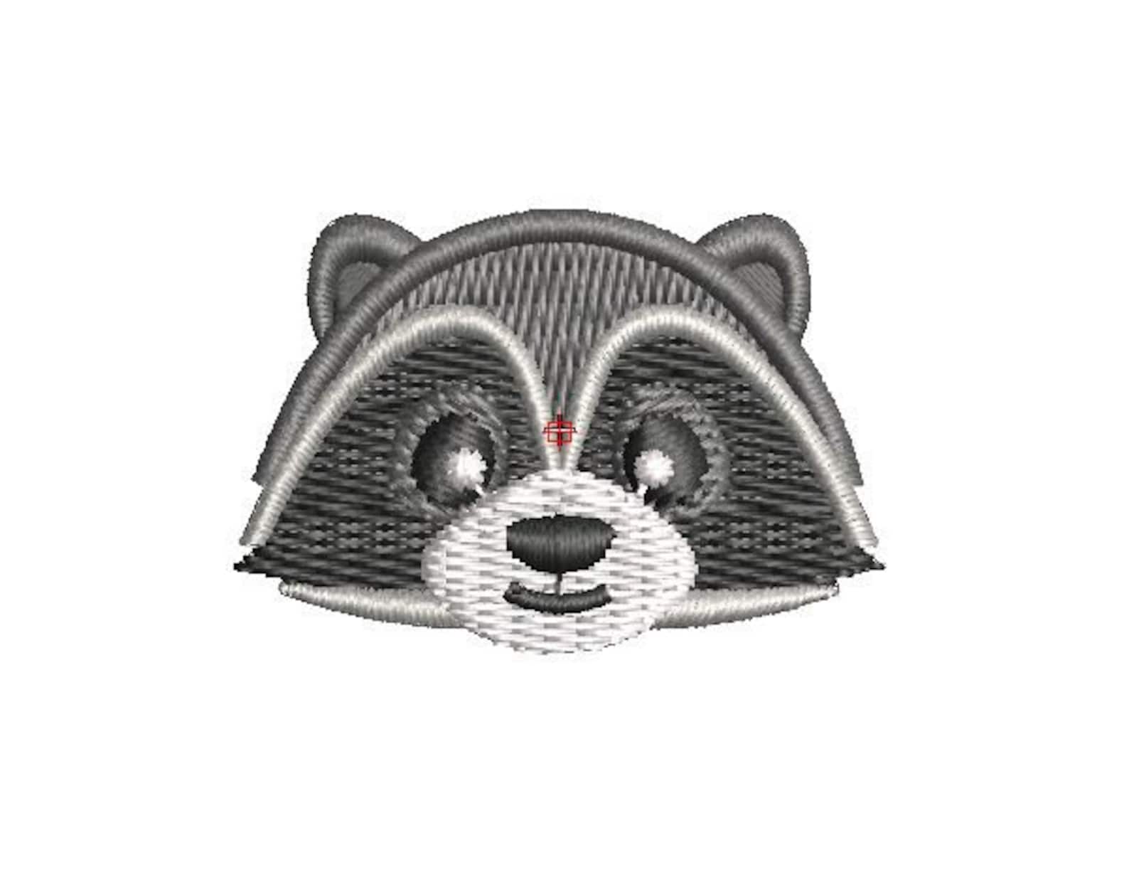 Raccoon Machine Embroidery Design - Etsy UK