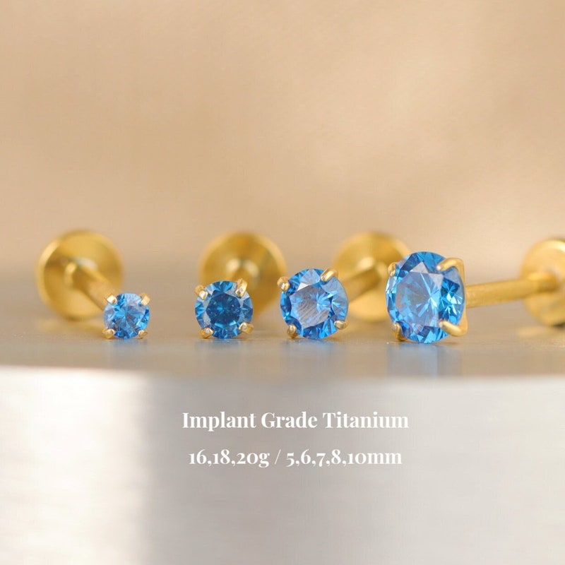 Sapphire Flat Back Gold - Etsy