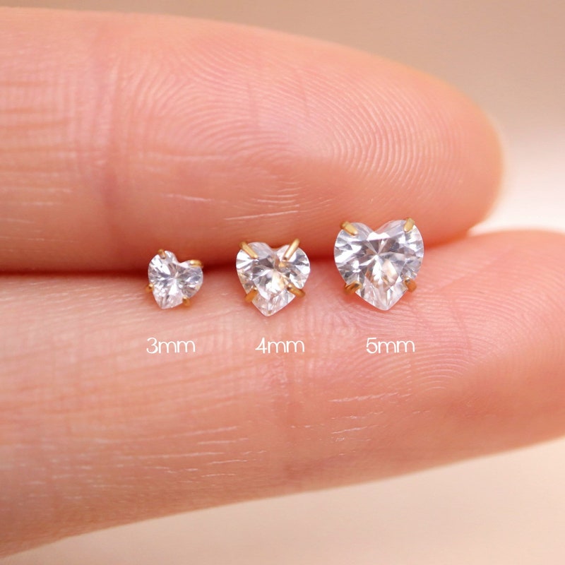 Flat Heart Nose Screw - Etsy