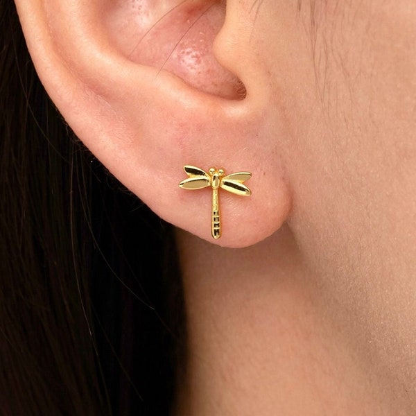 Dragonfly Studs - Etsy