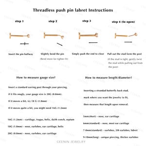 Titanium Garnet Cz Threadless Push Pin Labret Stud, Flat Back Earring ...