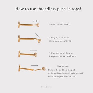 Titanium Tiny Heart Threadless Push Pin Labret, 2/2.5/3/3.5 Star Flat ...