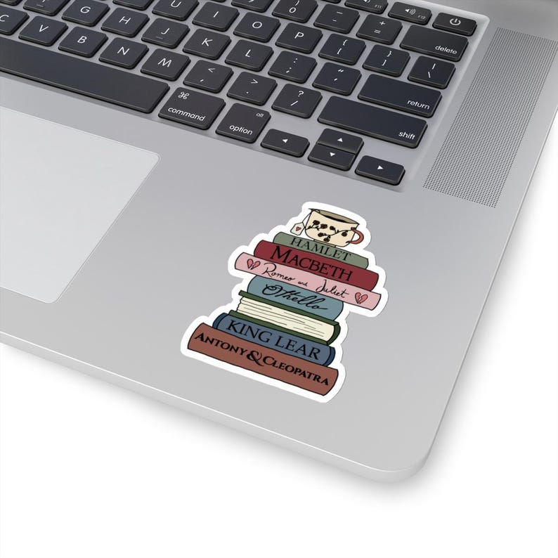 Shakespeare Book Stack Sticker - Etsy