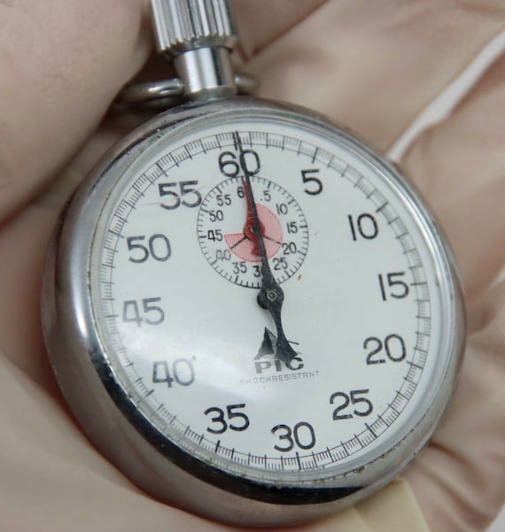 Vintage PIC Manual Wind Mechanical Stop Watch - Swiss… - Gem