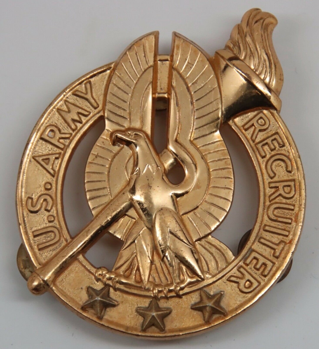 Vintage US Army Recruiter 2.75 Badge Pin KREW G-I Stamp - Etsy