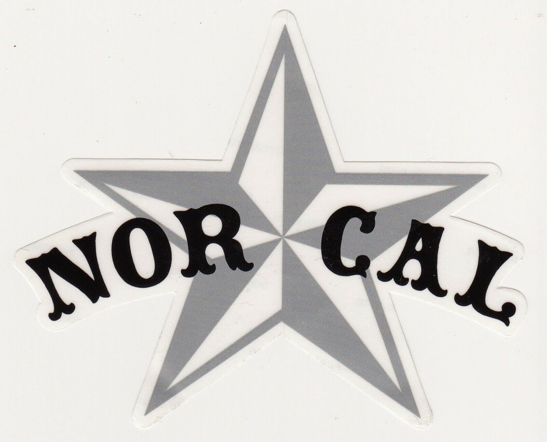 Nor Cal Nautical Star Sticker 5.25 Decal - Etsy