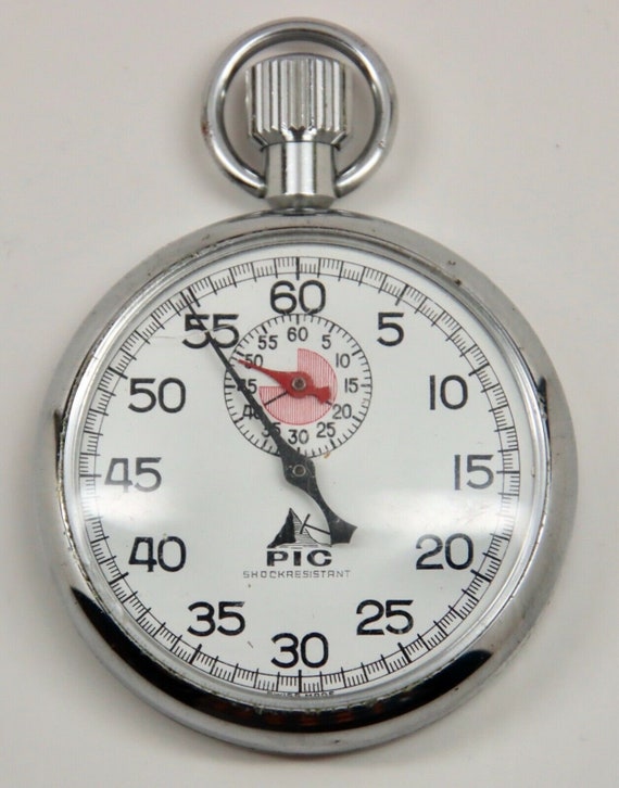 Vintage PIC Manual Wind Mechanical Stop Watch - Swiss… - Gem