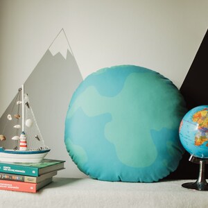 Earth Cushion, Plush Globe, Eco Warrior Cushion, Earth Pillow, Plush ...