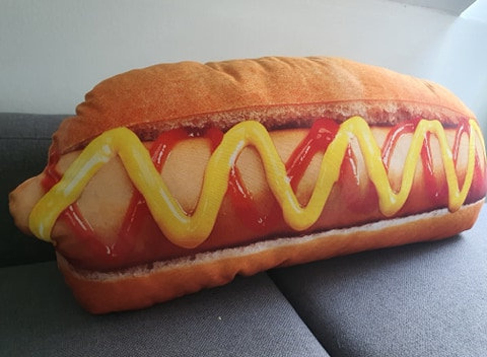 Hot Dog pillow Food pillow Hot dog shaped pillow | Etsy