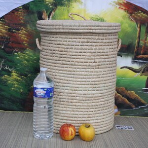 Storage Chest - 5 Sizes - Woven RAFFIA Trunk - Trash Bin With Lid - Rattan Wicker Straw - Etsy