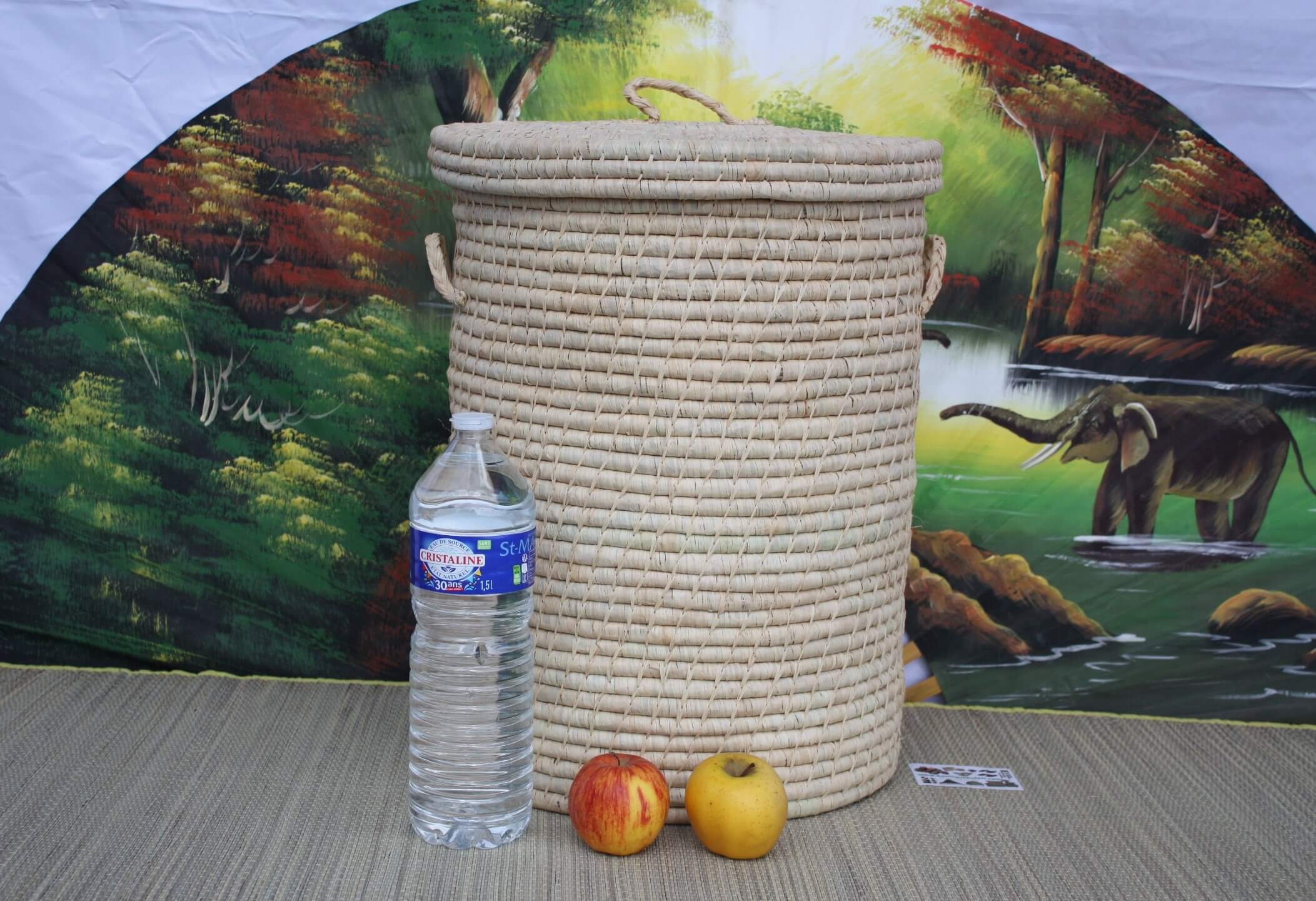 Storage Chest 5 Sizes Woven RAFFIA Trunk Trash Bin With - Etsy UK