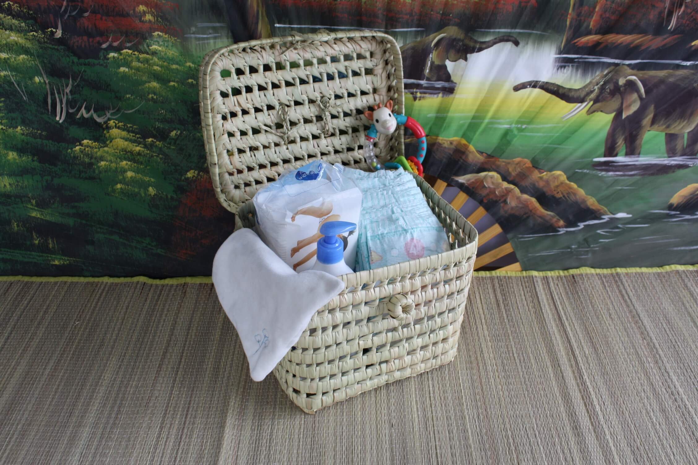 Small Braided Trunk or Child / Baby Storage Box Vanity Bin | Etsy