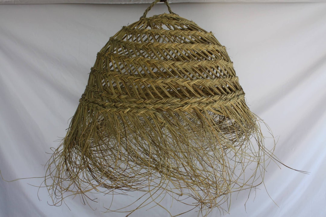 STRAW SHADE - Chandelier Pendant Light Round Bell - 4 SIZES to Choose ...