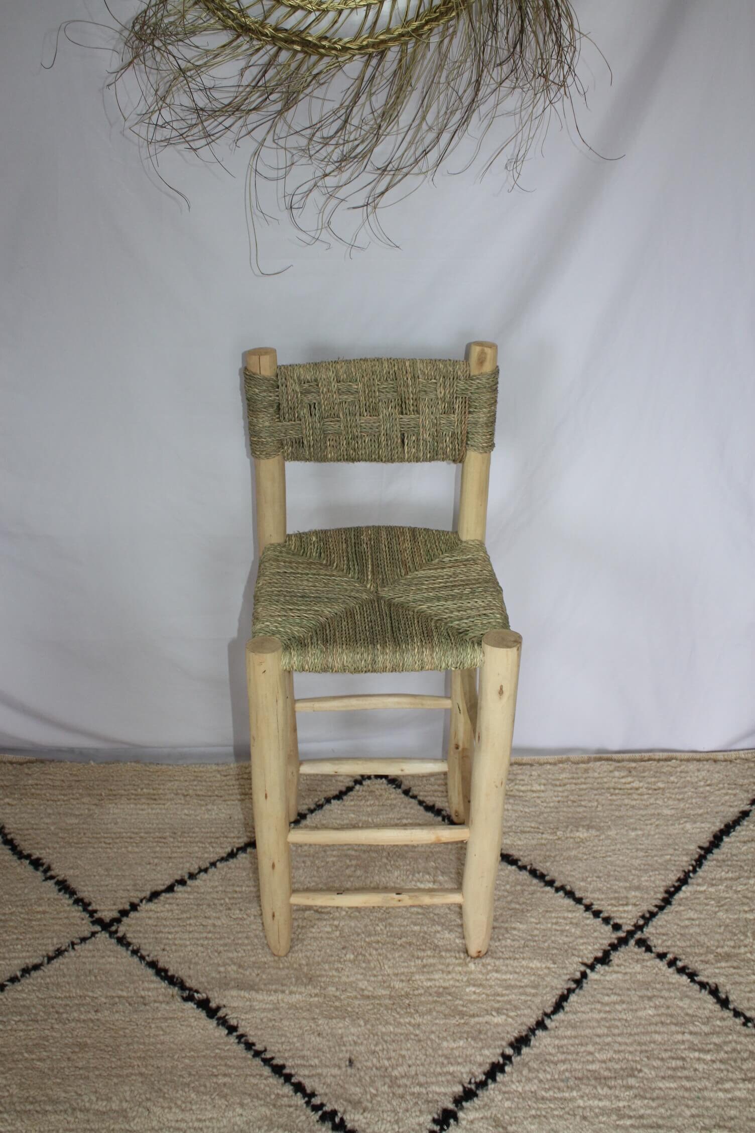 Lemon Tree Wood High Chair Bar Stool MOROCCAN ARTISANAL - Etsy