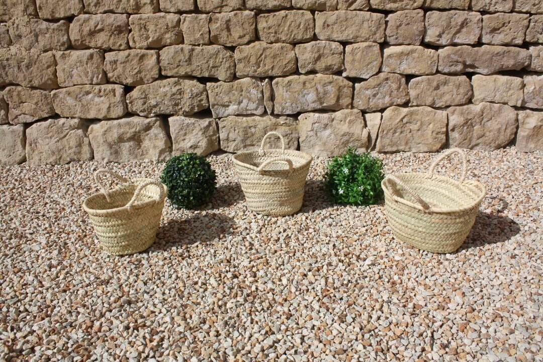 Small Children's Basket - NATURAL - CHOICE of 3 SIZES - Hand-woven Palm ...