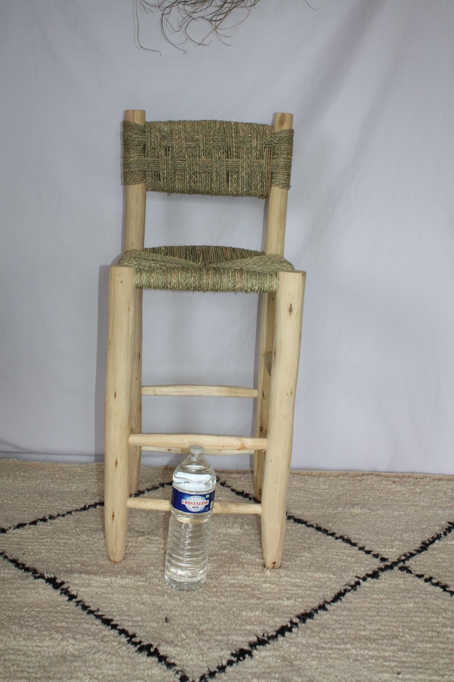 Lemon Tree Wood High Chair Bar Stool MOROCCAN ARTISANAL - Etsy
