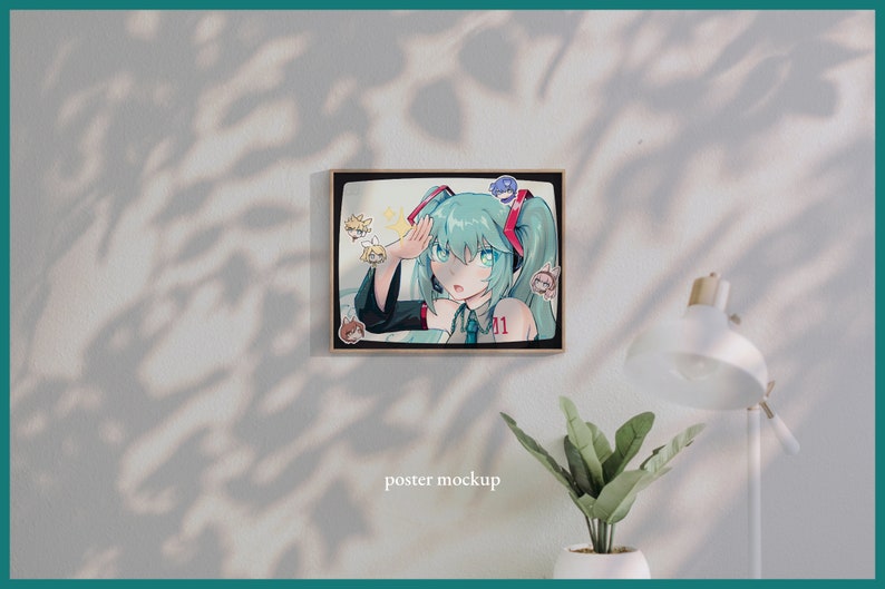 Hatsune Miku Mikutv Channel Art Print Vocaloid - Etsy