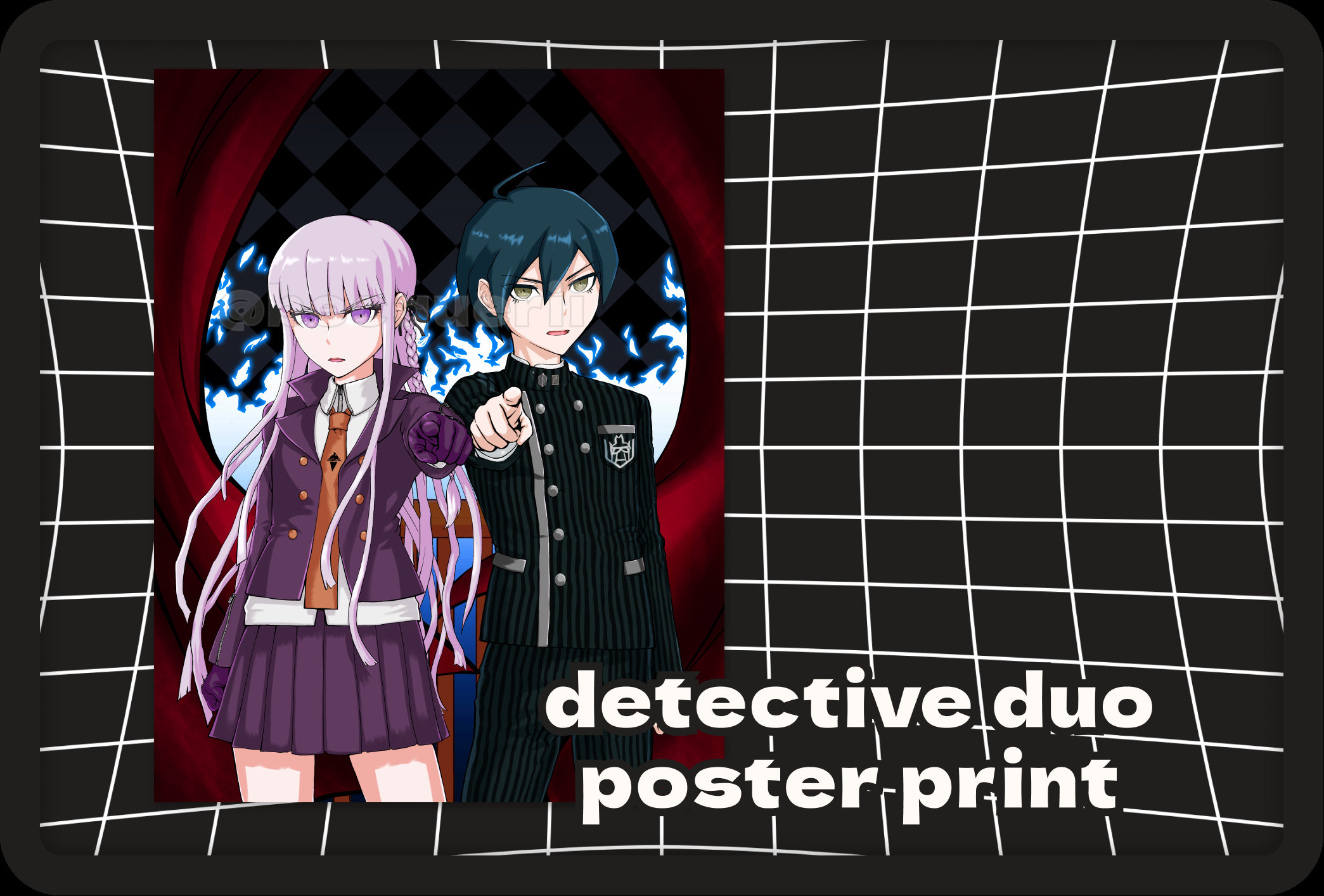 Kirigiri Kyoko & Saihara Shuichi Poster Print Danganronpa - Etsy