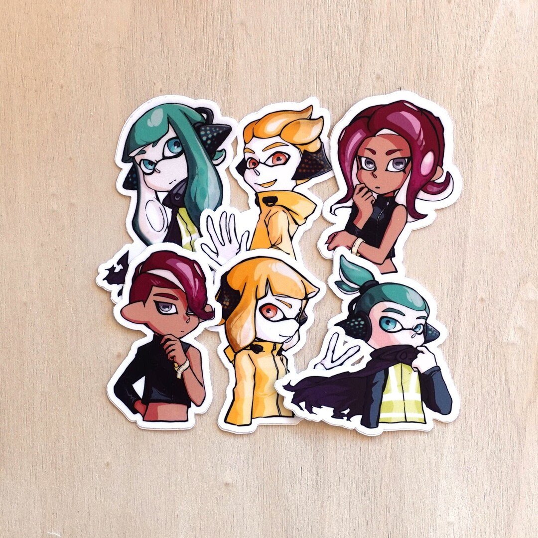 Agent 3M, 4F, 8M Vinyl Die Cut 3 Sticker Pack Splatoon - Etsy