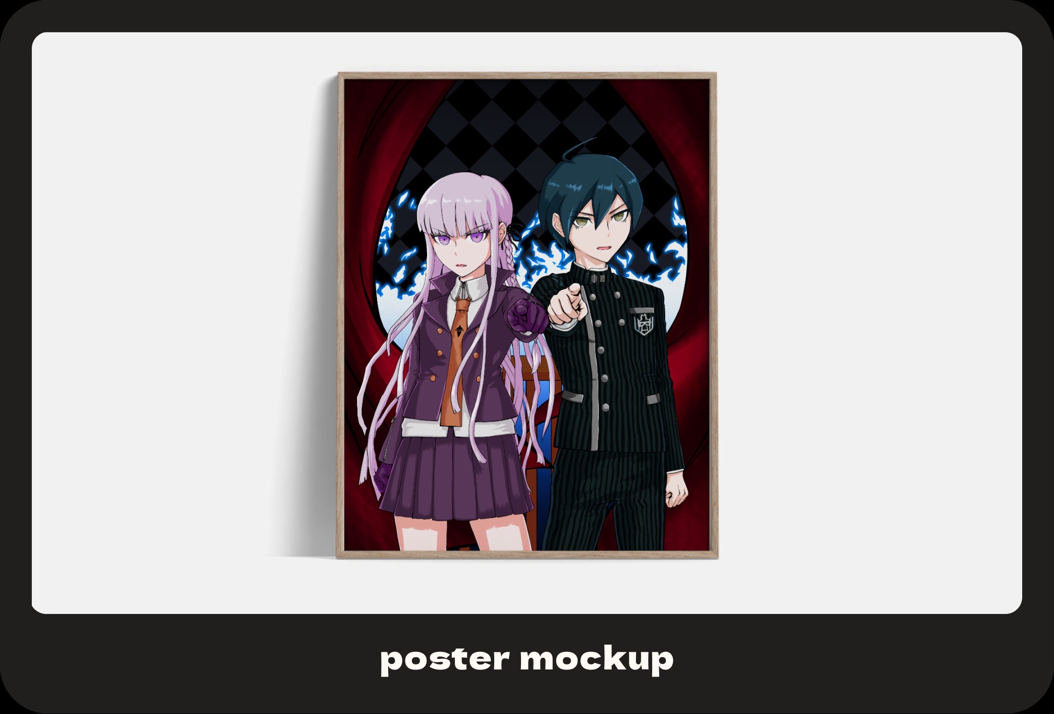 Kirigiri Kyoko & Saihara Shuichi Poster Print Danganronpa - Etsy
