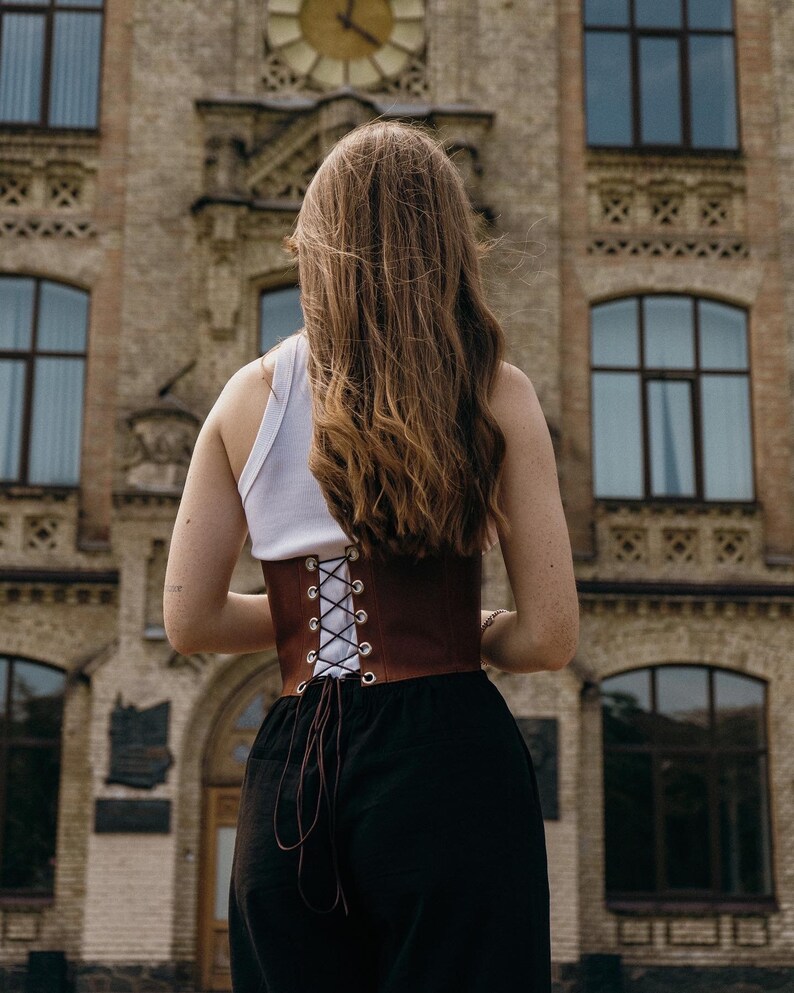 Leather Corset Belt Underbust Custom Made Corset Plus Size - Etsy