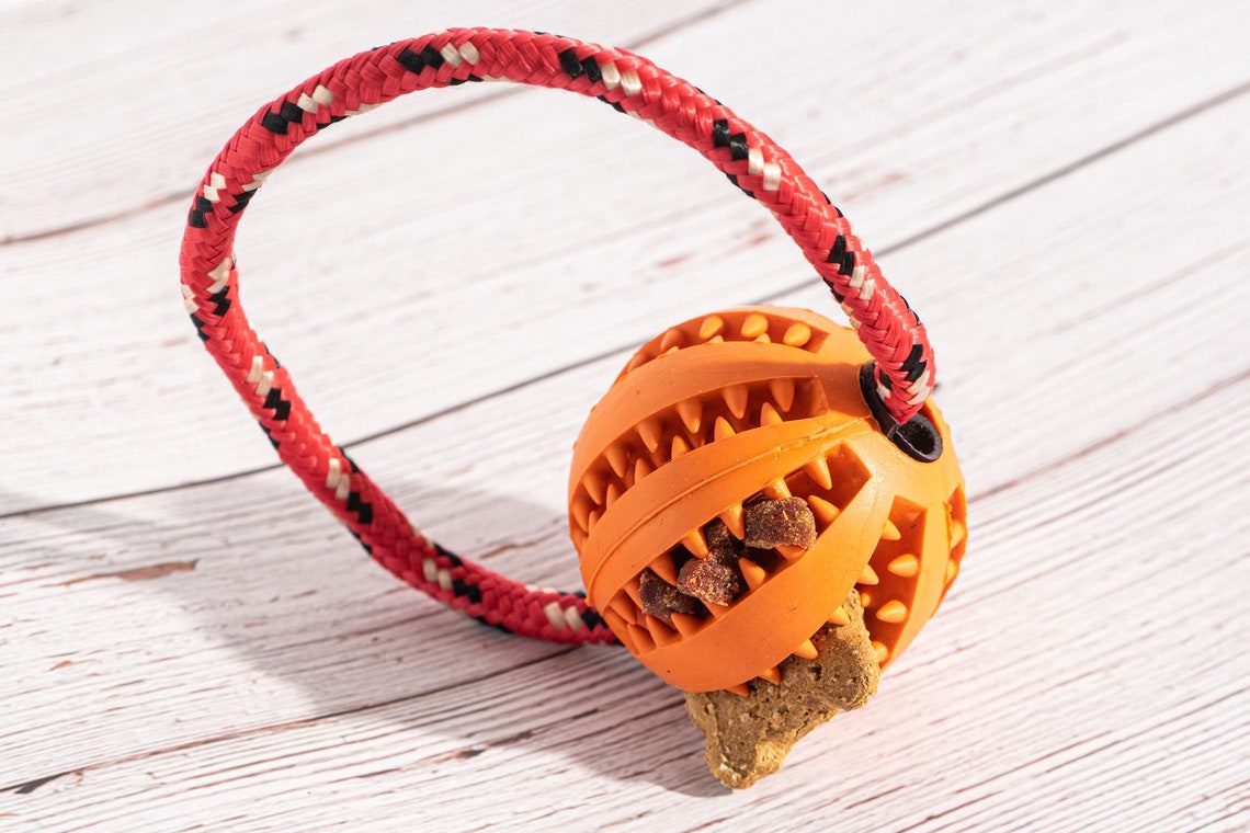 Super Durable Dog Ball With Grooves Add Treats To The Ball | Etsy