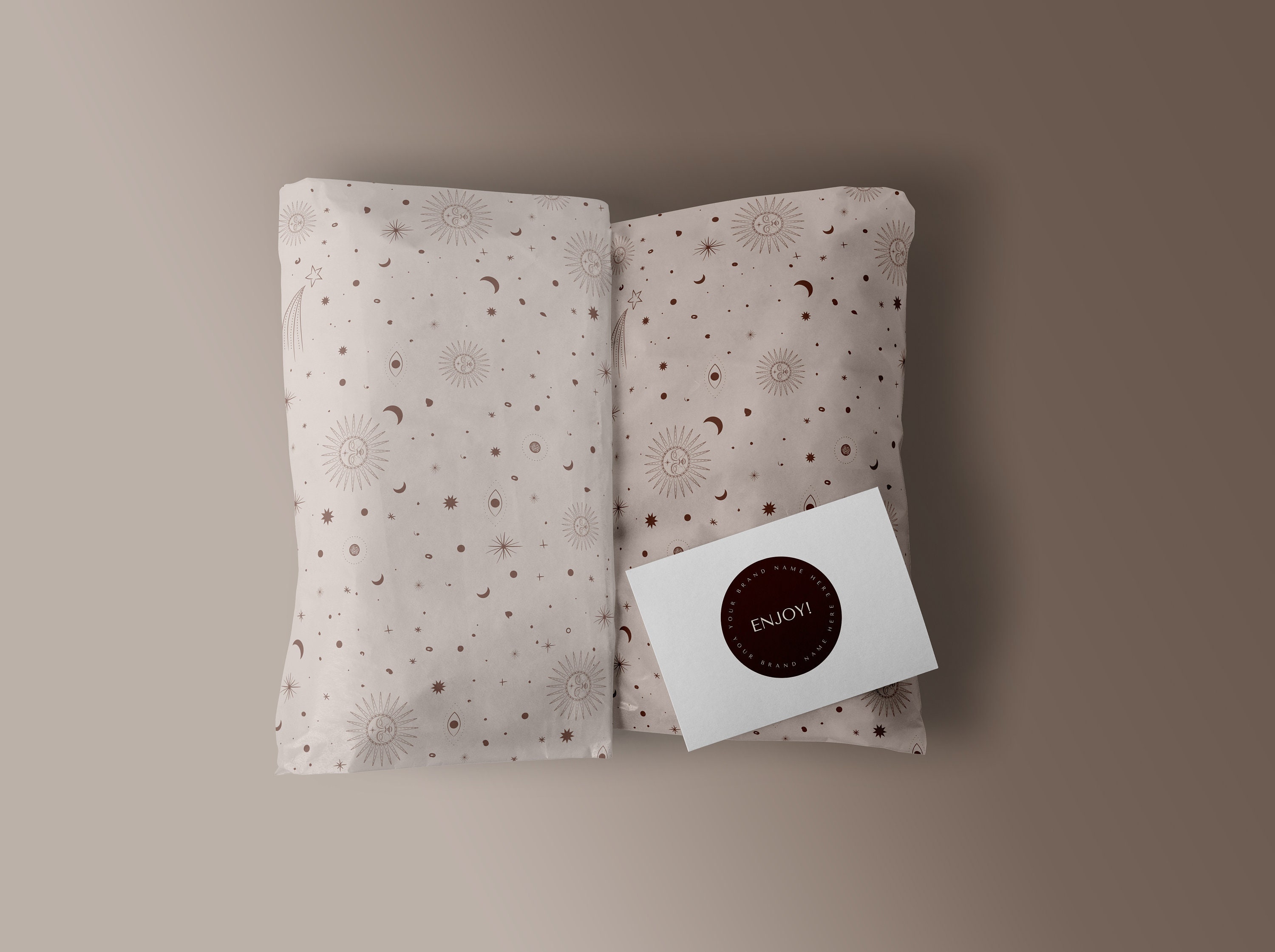 Celestial Tissue Paper Design, Branding Stationery, Tissue Paper ...