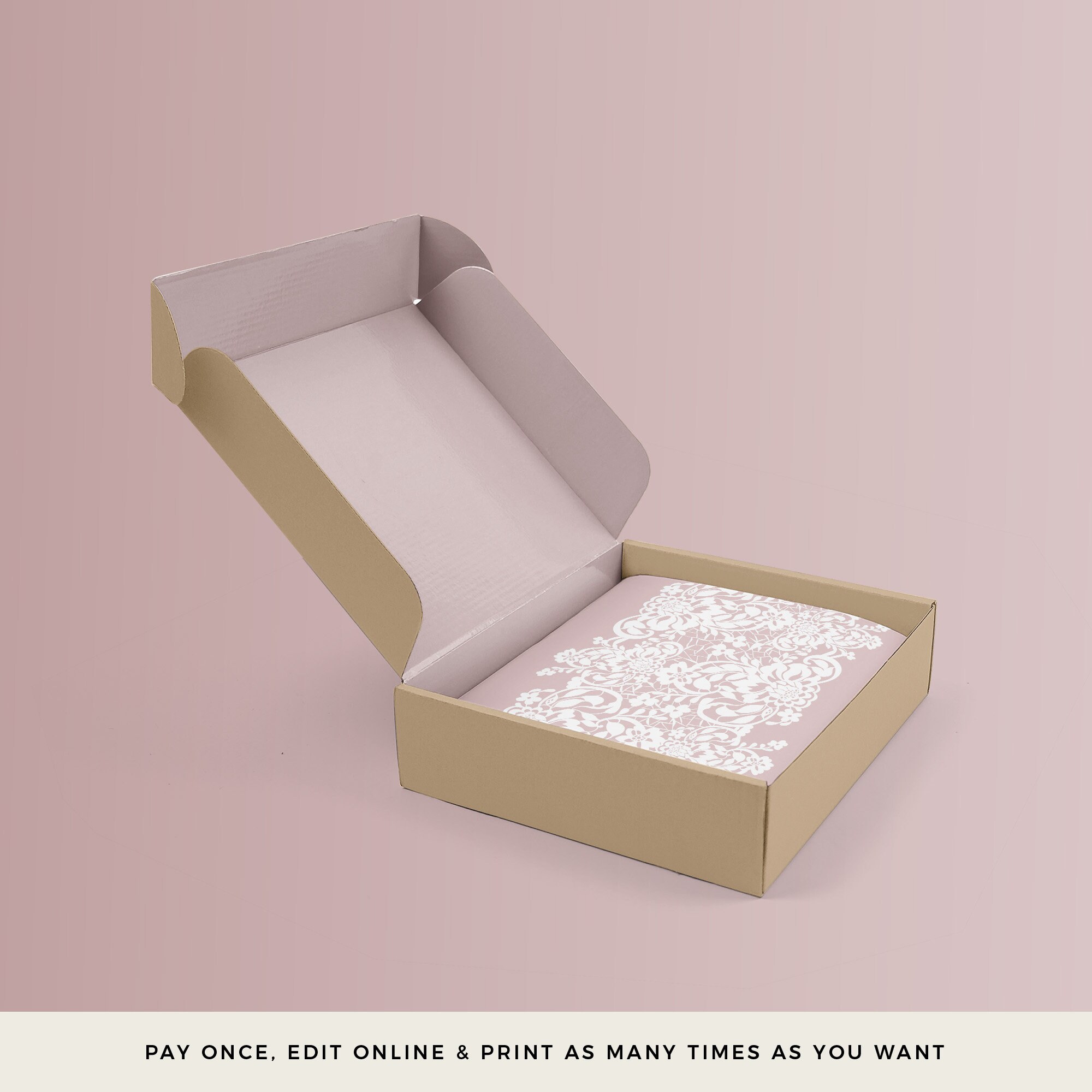 Lace Tissue Paper Design, Wrapping Paper, Branding Stationery, Feminine ...