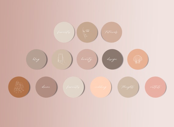 DIY Instagram Highlight Covers for Photographers Bloggers - Etsy