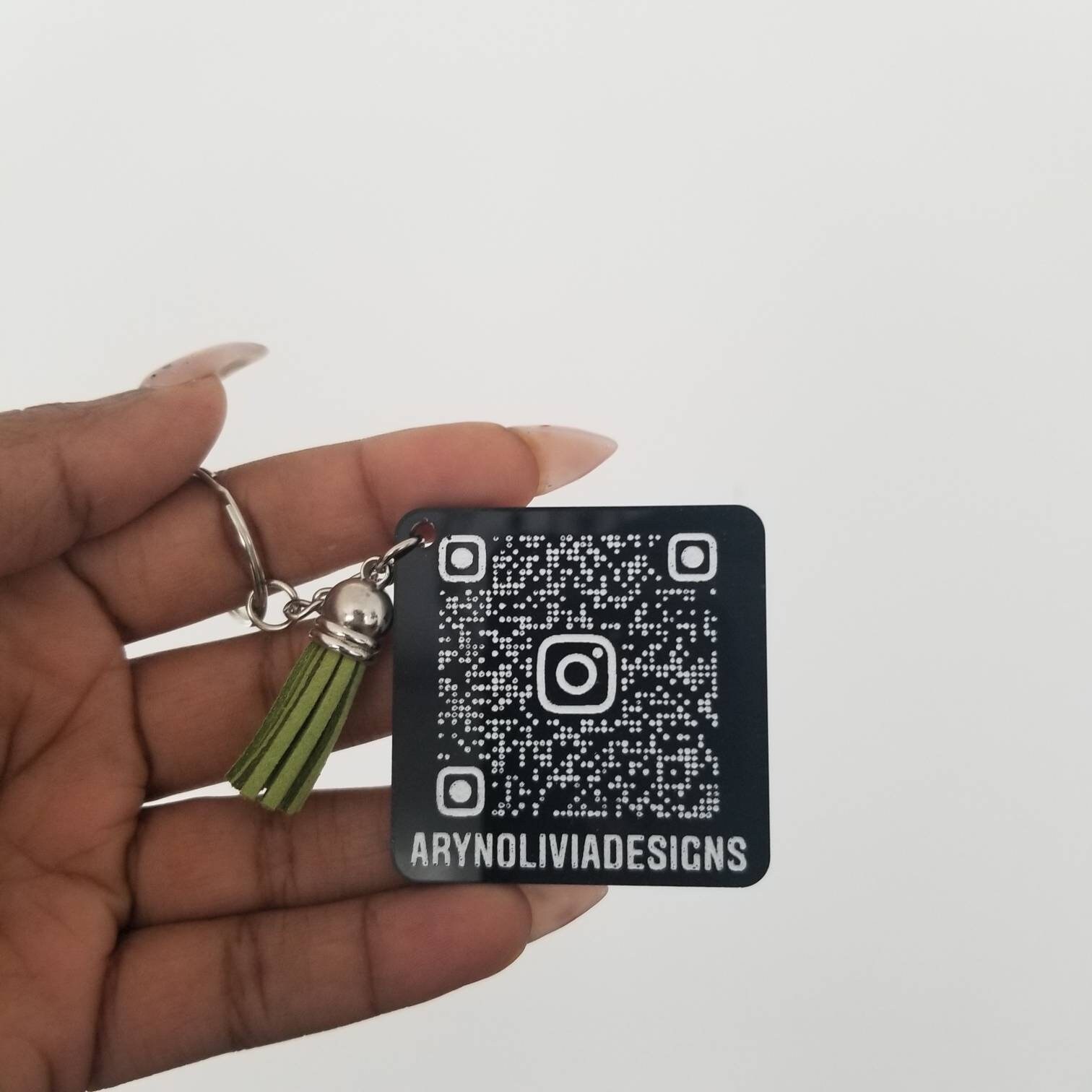 Scannable QR Keychain / Acrylic QR Sign / Mini Scan to Pay - Etsy