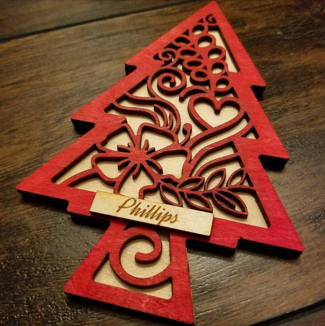 Laser Cut Freestanding Tree/ Designer Tree Ornament / - Etsy