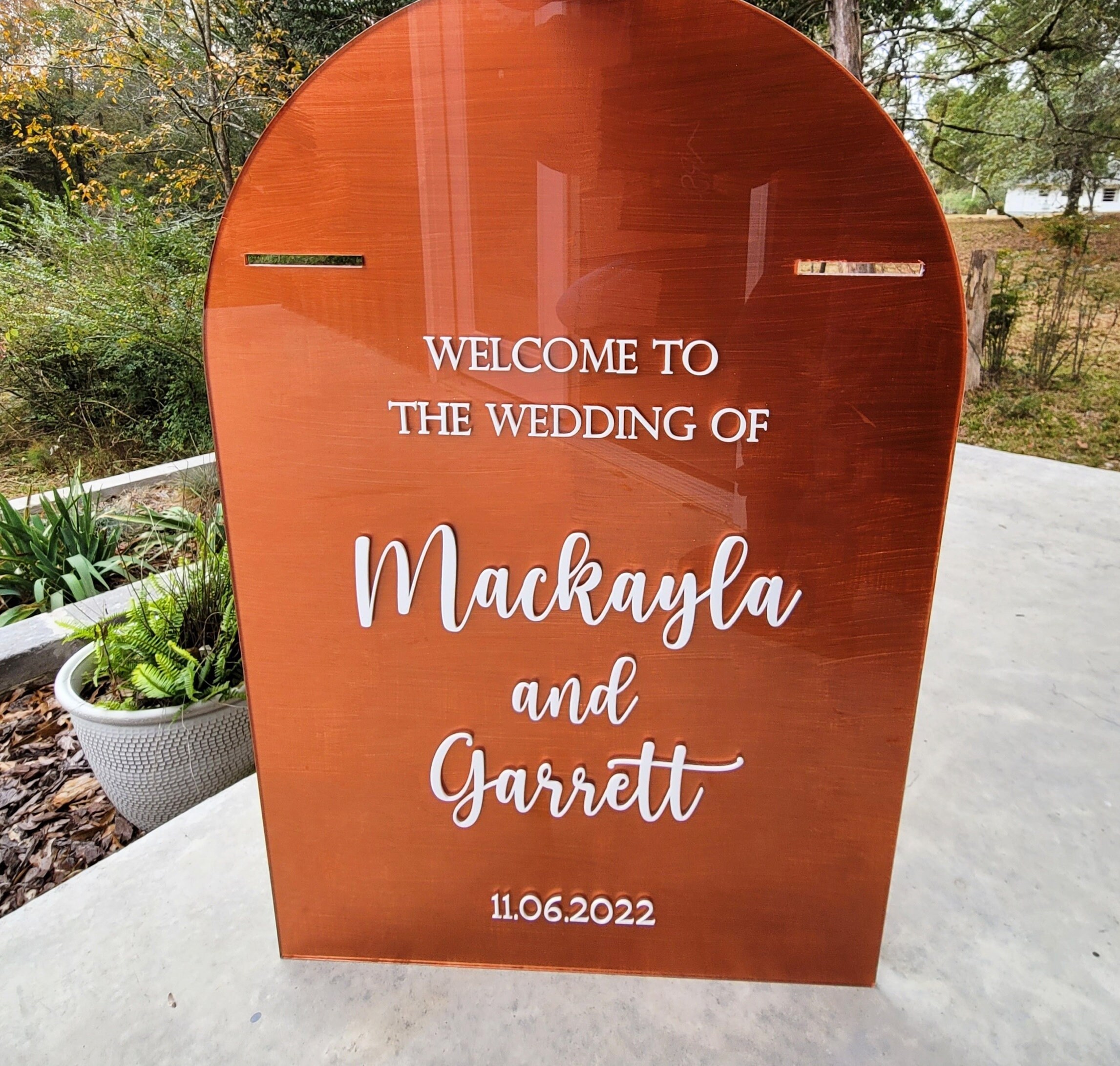 Custom Boho Acrylic Wedding Sign / 3-D Wedding Welcome Sign - Etsy