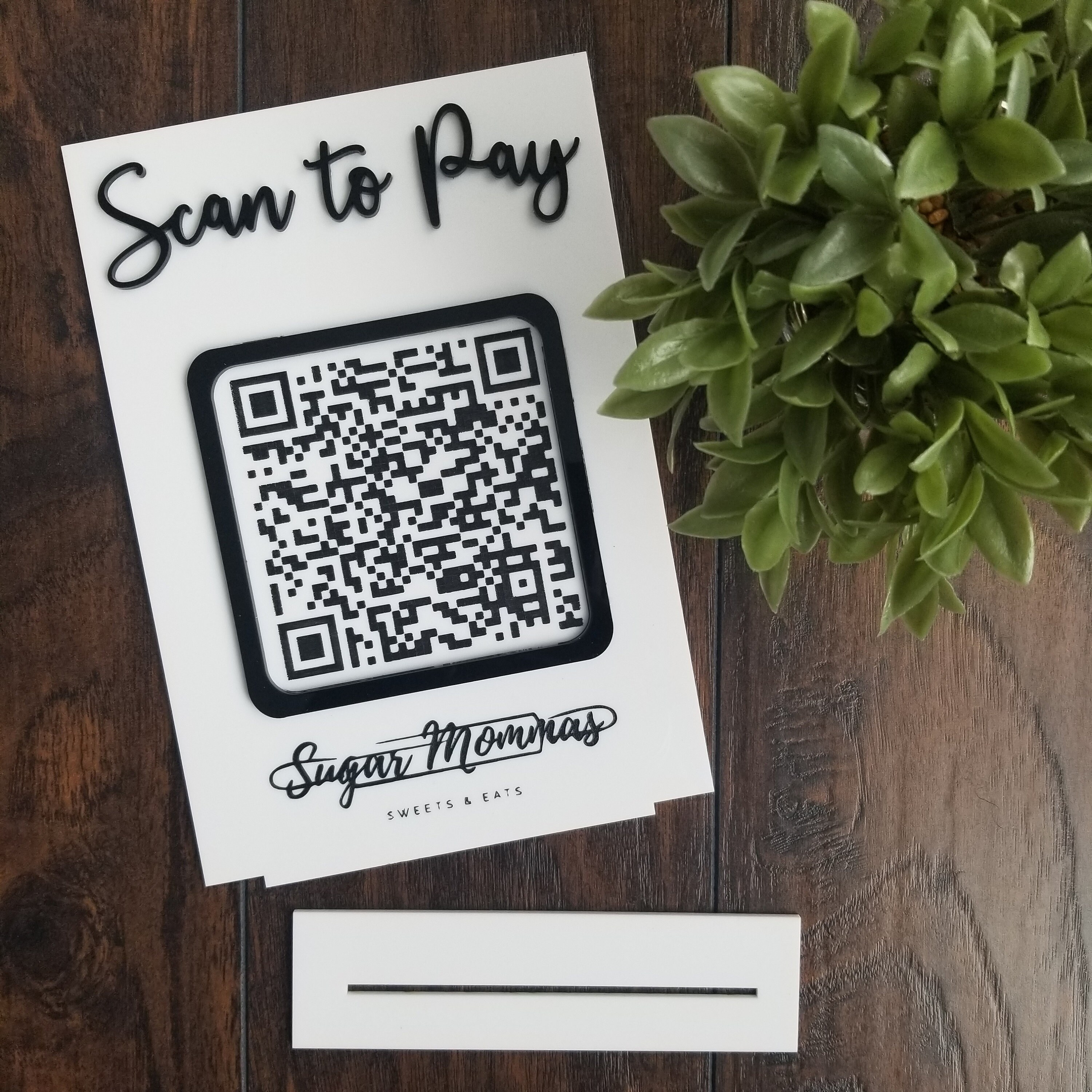 Custom Acrylic QR Sign / Scan to Pay Sign | Etsy Canada