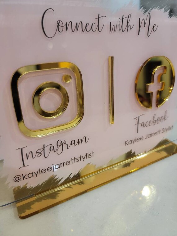 Custom Business Acrylic Sign - Etsy