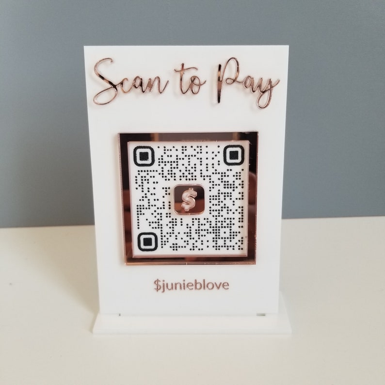 Custom Acrylic QR Sign / Scan to Pay Sign - Etsy