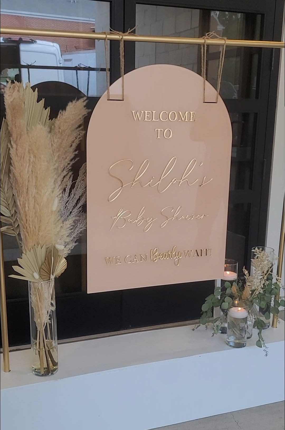 Custom Boho Acrylic Wedding Sign / 3-D Wedding Welcome Sign / Painted ...