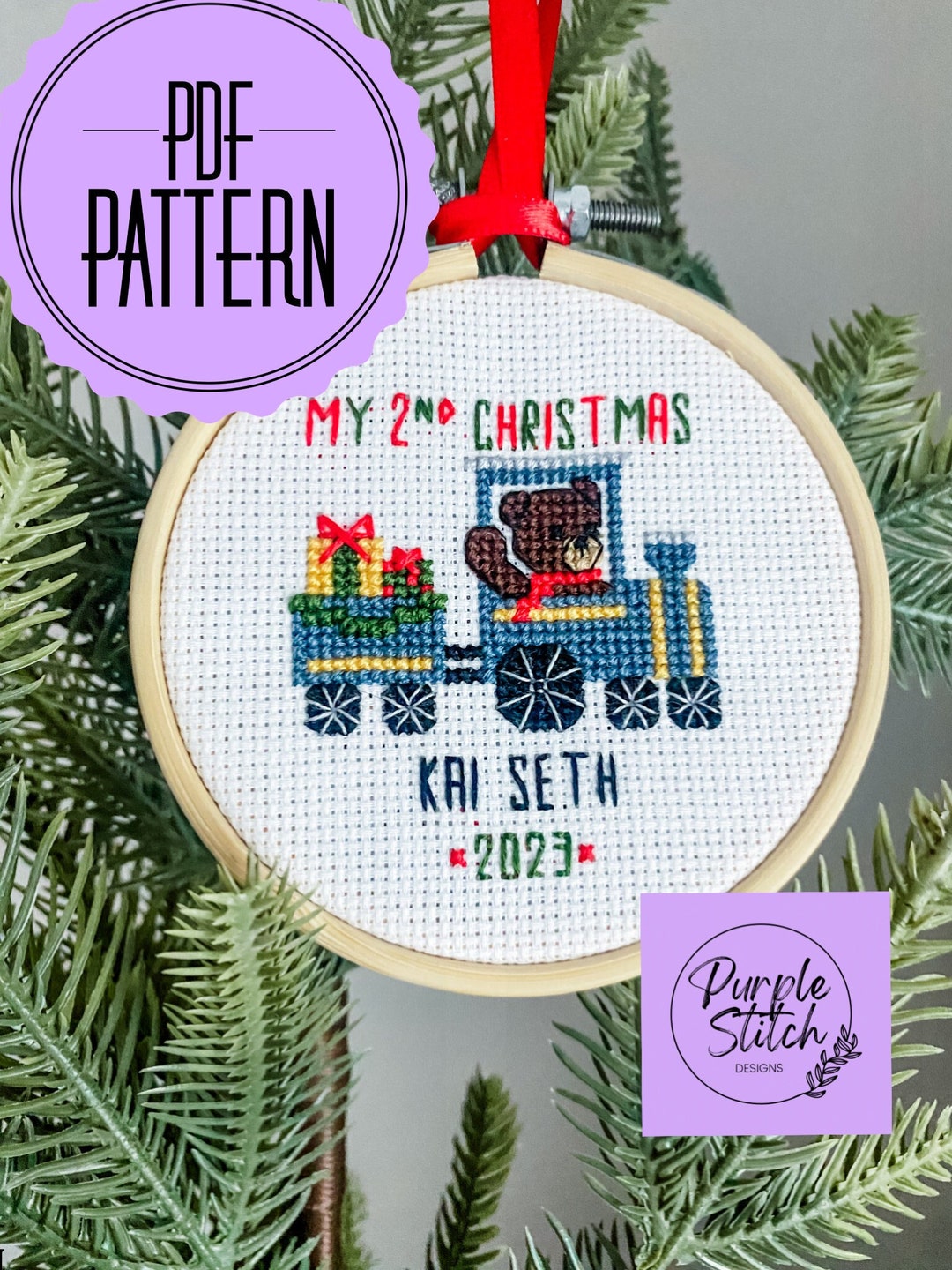 My Second Christmas Cross Stitch Pattern - Etsy