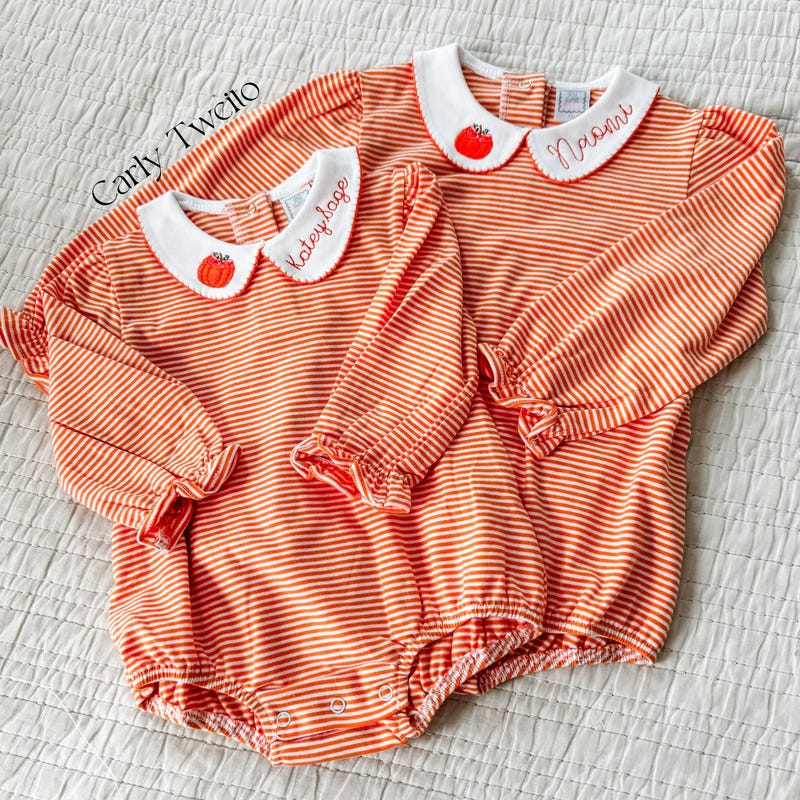 Pumpkin Bubble Rompers - Etsy