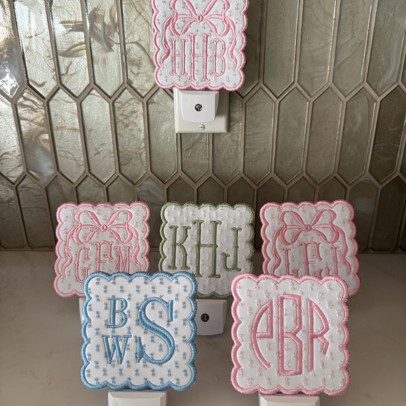 Monogrammed Light Shade - Etsy