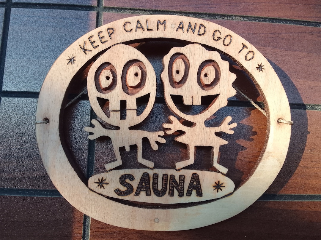 Sauna. Sauna Sign Accessories. Funny Sauna Door Plate. Decoration for ...