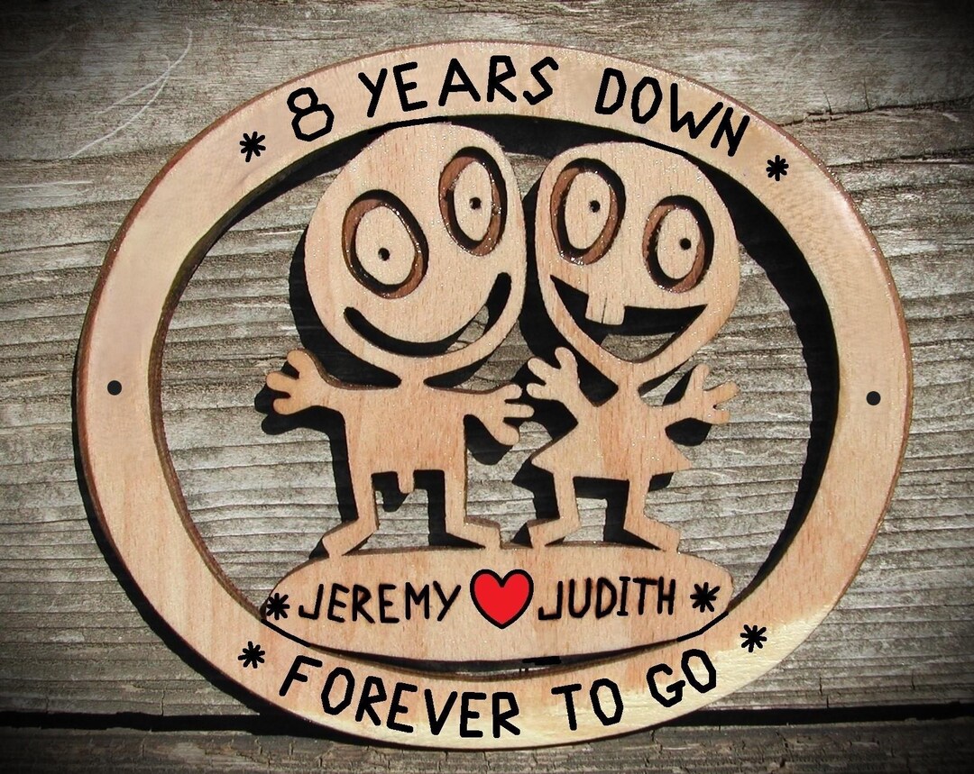 Funny 8th Anniversary Gift 8 Year Together for Him & Her 8th Wedding ...