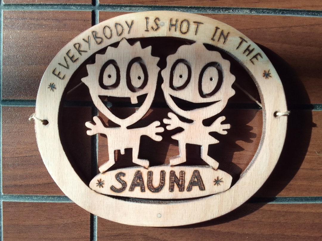 Funny Sauna Sign: Custom Handmade Wooden Spa Decor - Etsy