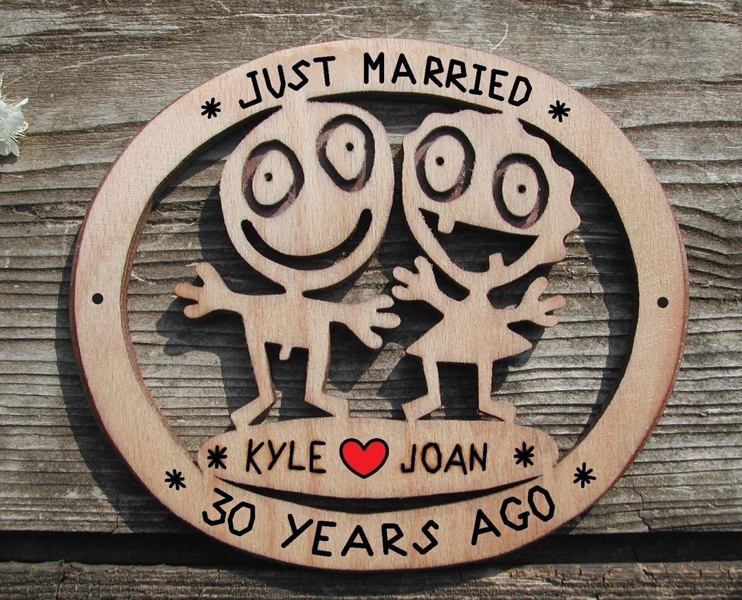 Personalized 30th Anniversary Wood Sign: Funny Gift for Couple - Etsy