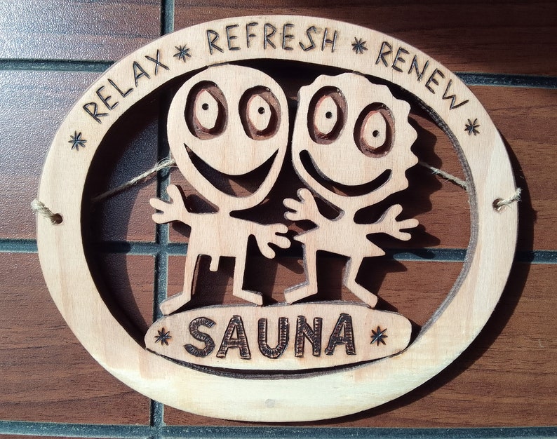 Sauna Sign: Home Spa Decor - Etsy