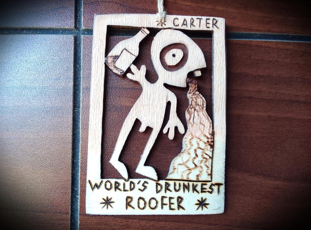 Personalized Wood Sign: Funny Roofer Gift - Etsy