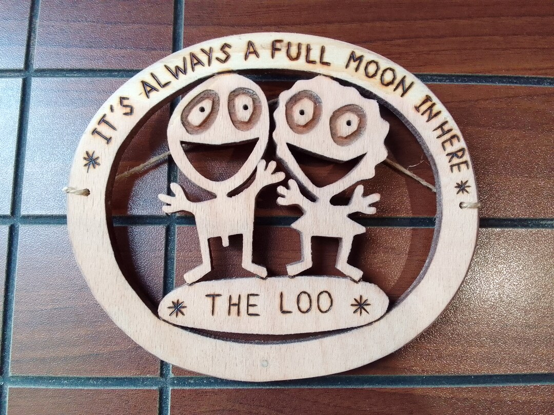 Toilet Sign Bathroom Accessories Restroom Plaque the Loo Funny Home ...