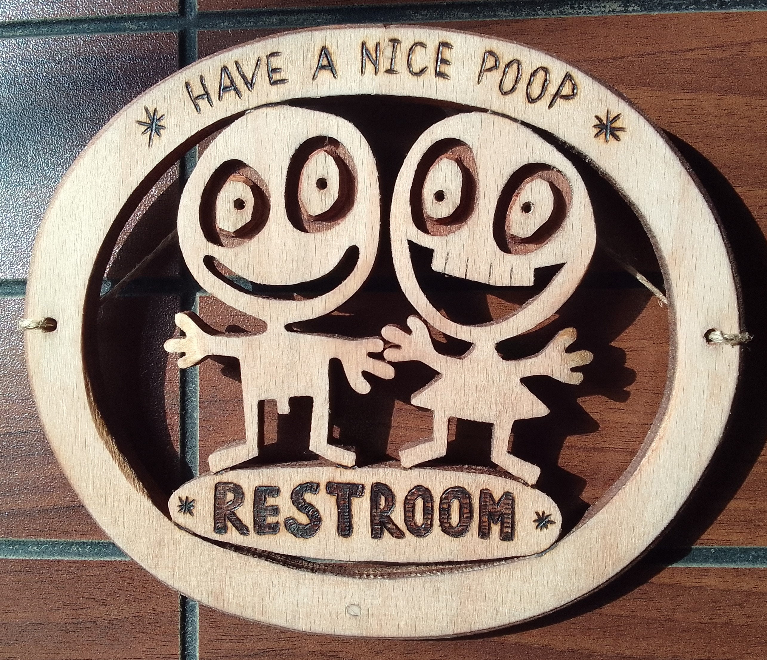 Funny Bathroom Signage Custom Restroom Sign Unisex Toilet - Etsy